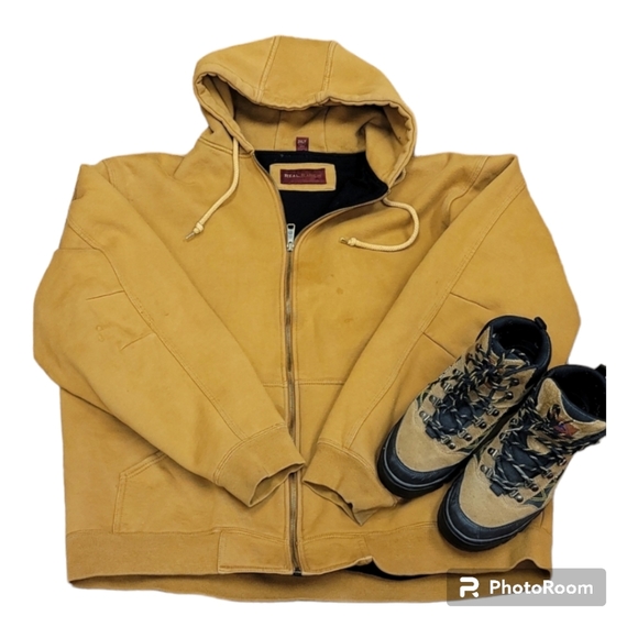 Real Ranch | Shirts | Real Ranch Jacket Working Thick Zip Down Hoodie ...